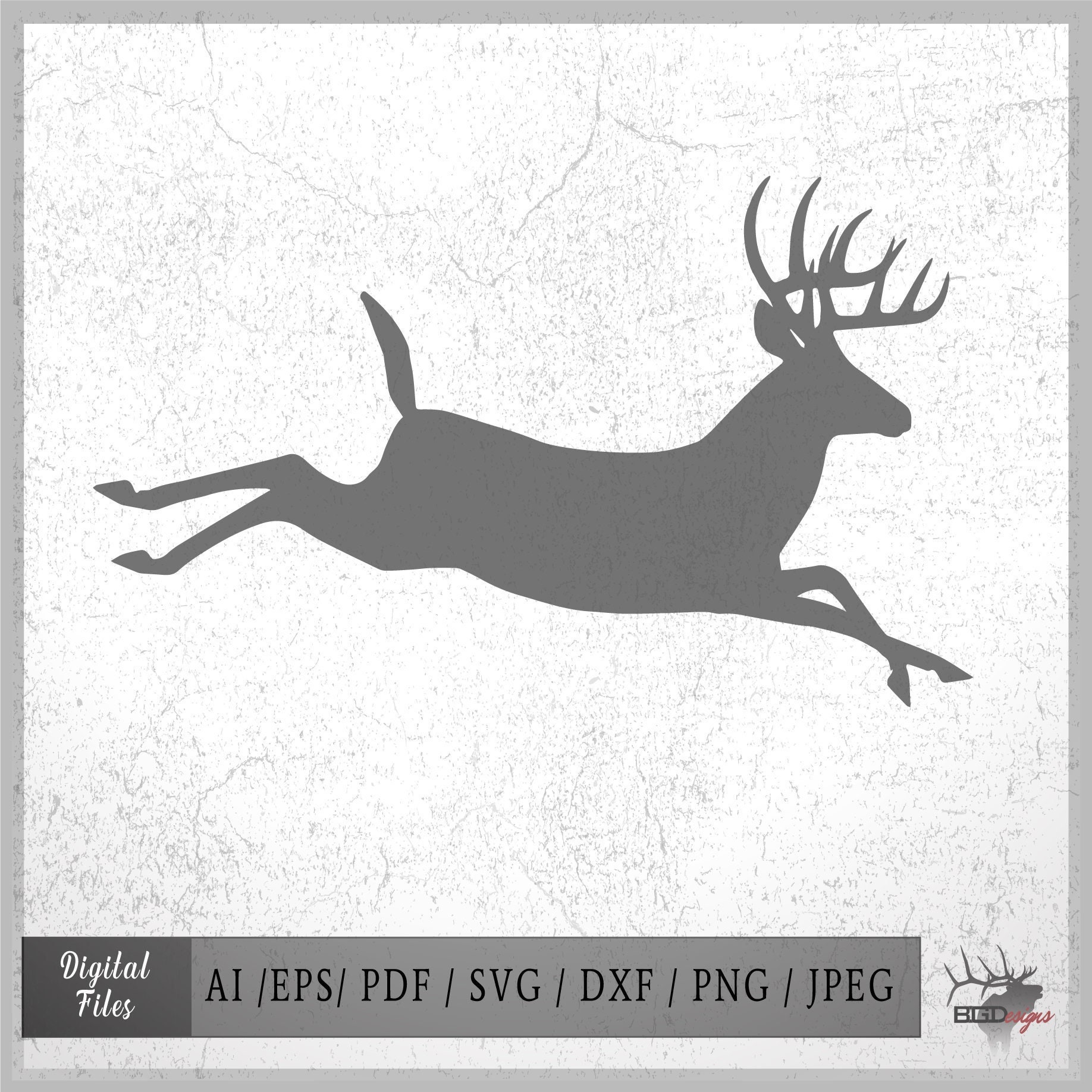 Jumping Buck Outline