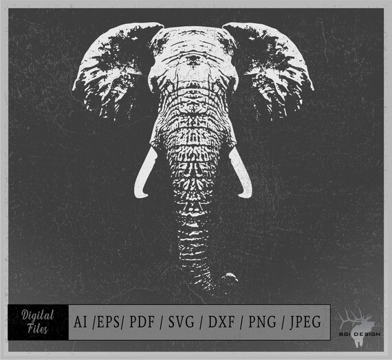 Elephant 2 Vector Eps / Ai / Svg / Png / Jpeg Africa Wildlife - Etsy
