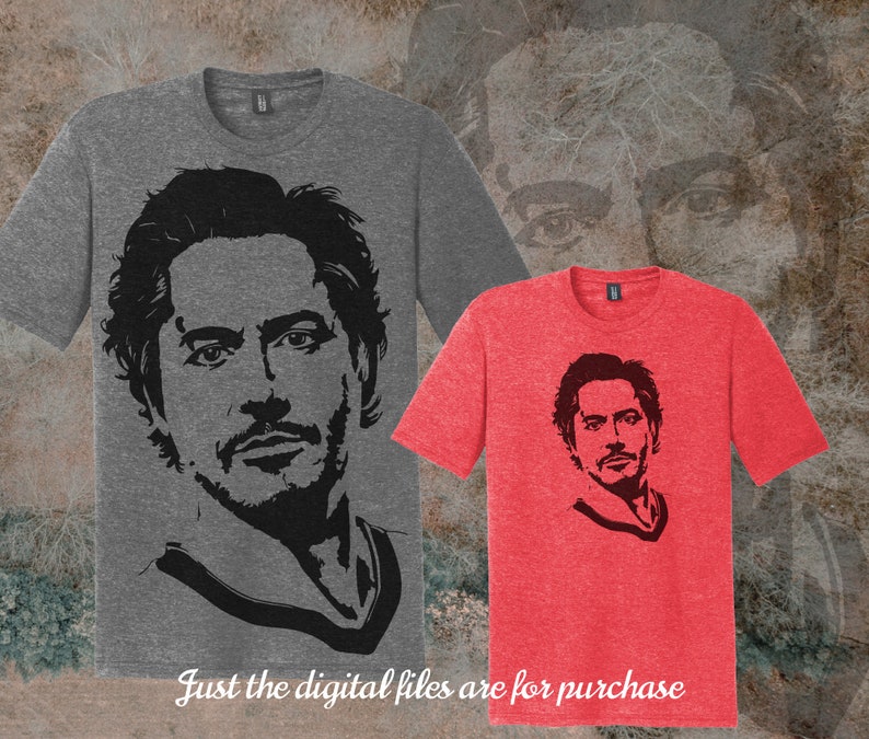 Robert Downey Jr Vector Eps / Ai / Svg / Pdf / Png Ironman PNG - Etsy