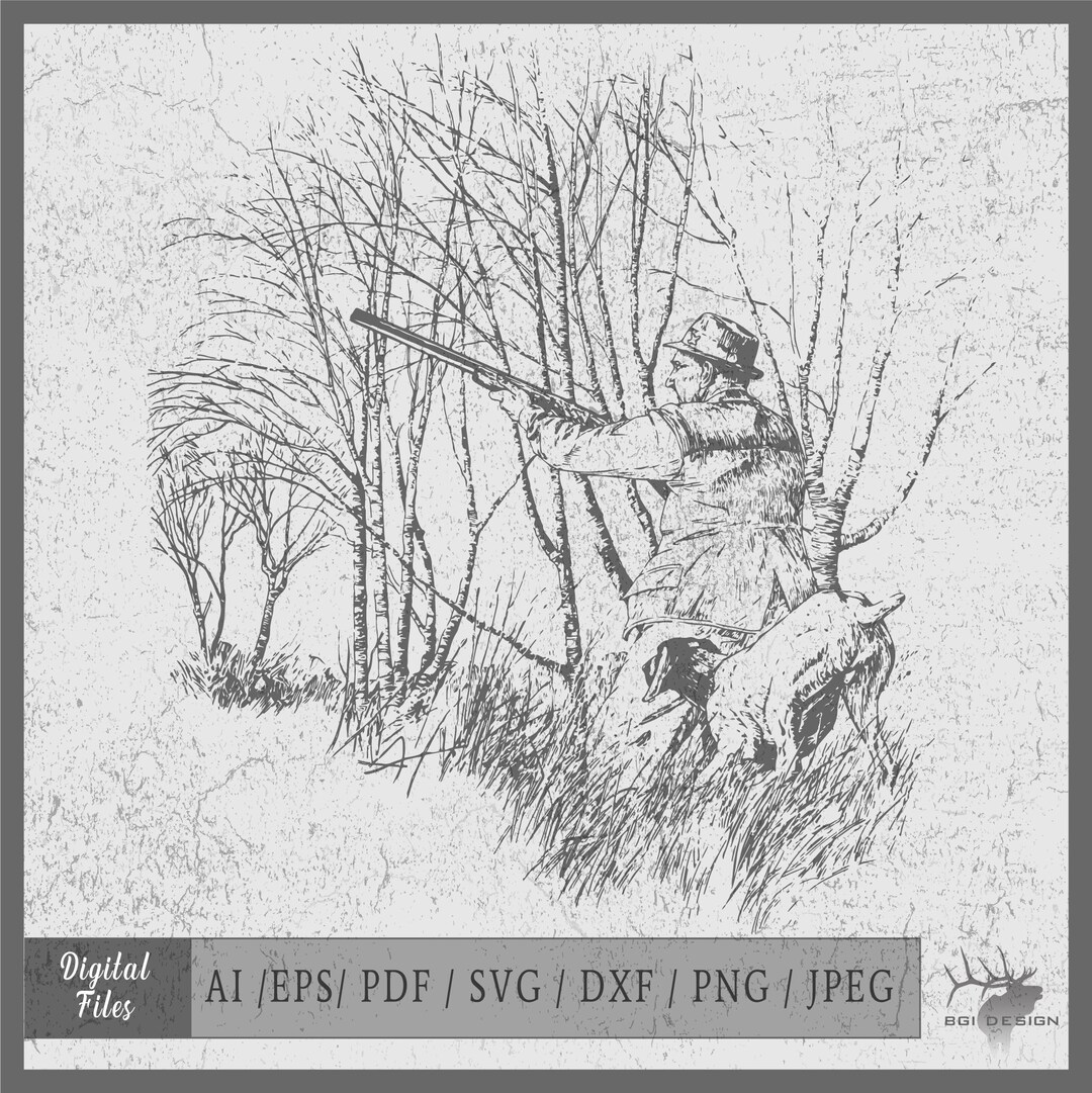 Bird Hunter 1 Vector Eps / Ai / Svg / Png Pheasant Hunting Chucker ...