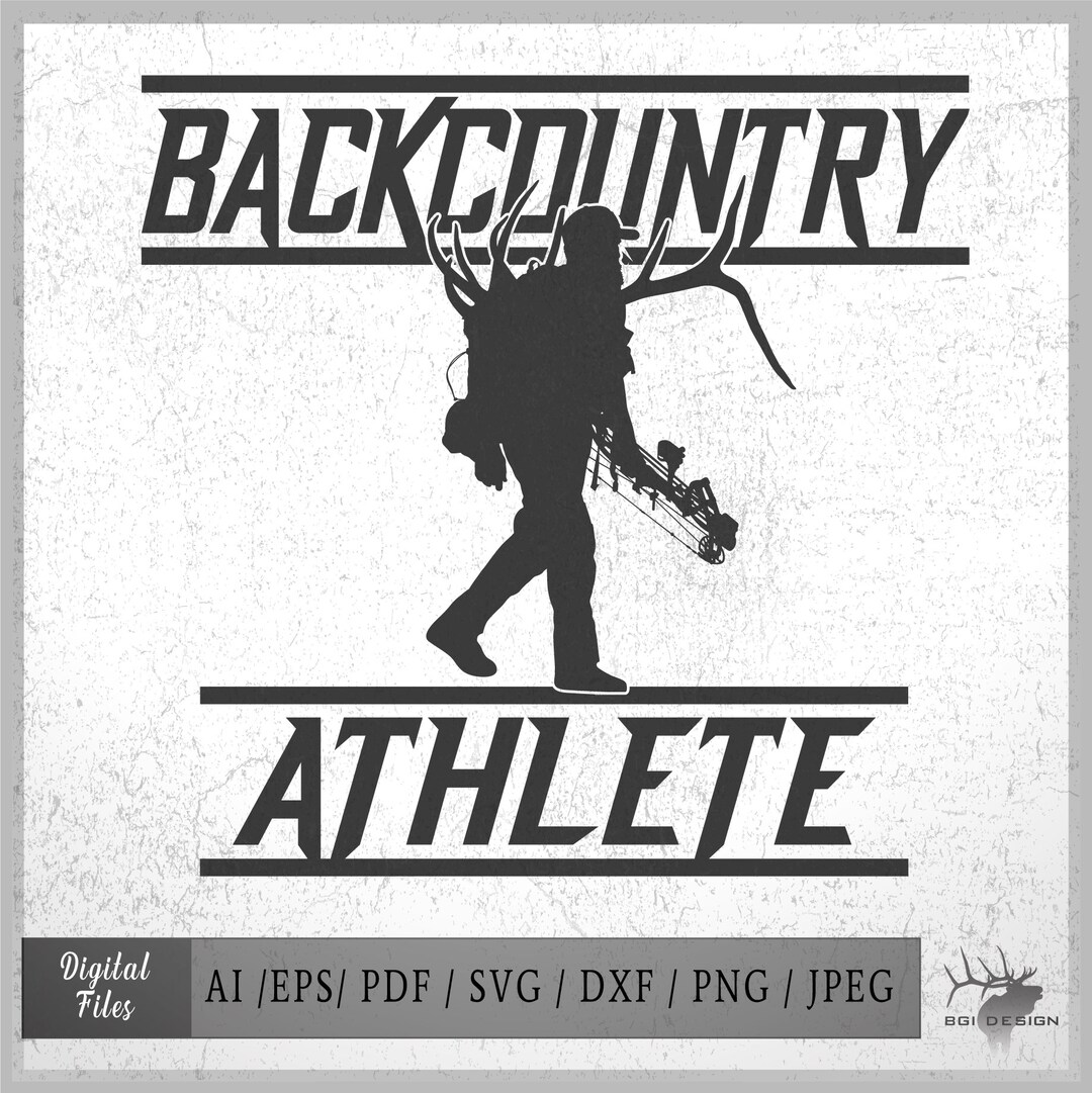 Backcountry Athlete 2 Vector Eps / Ai / Svg / Png Bow Hunter - Etsy