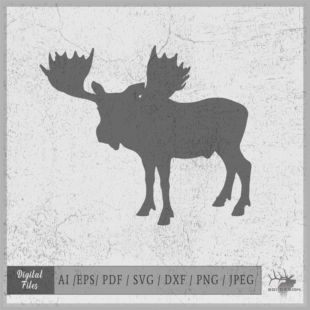 Moose 2 Vector Eps / Ai / Svg / Png - Etsy