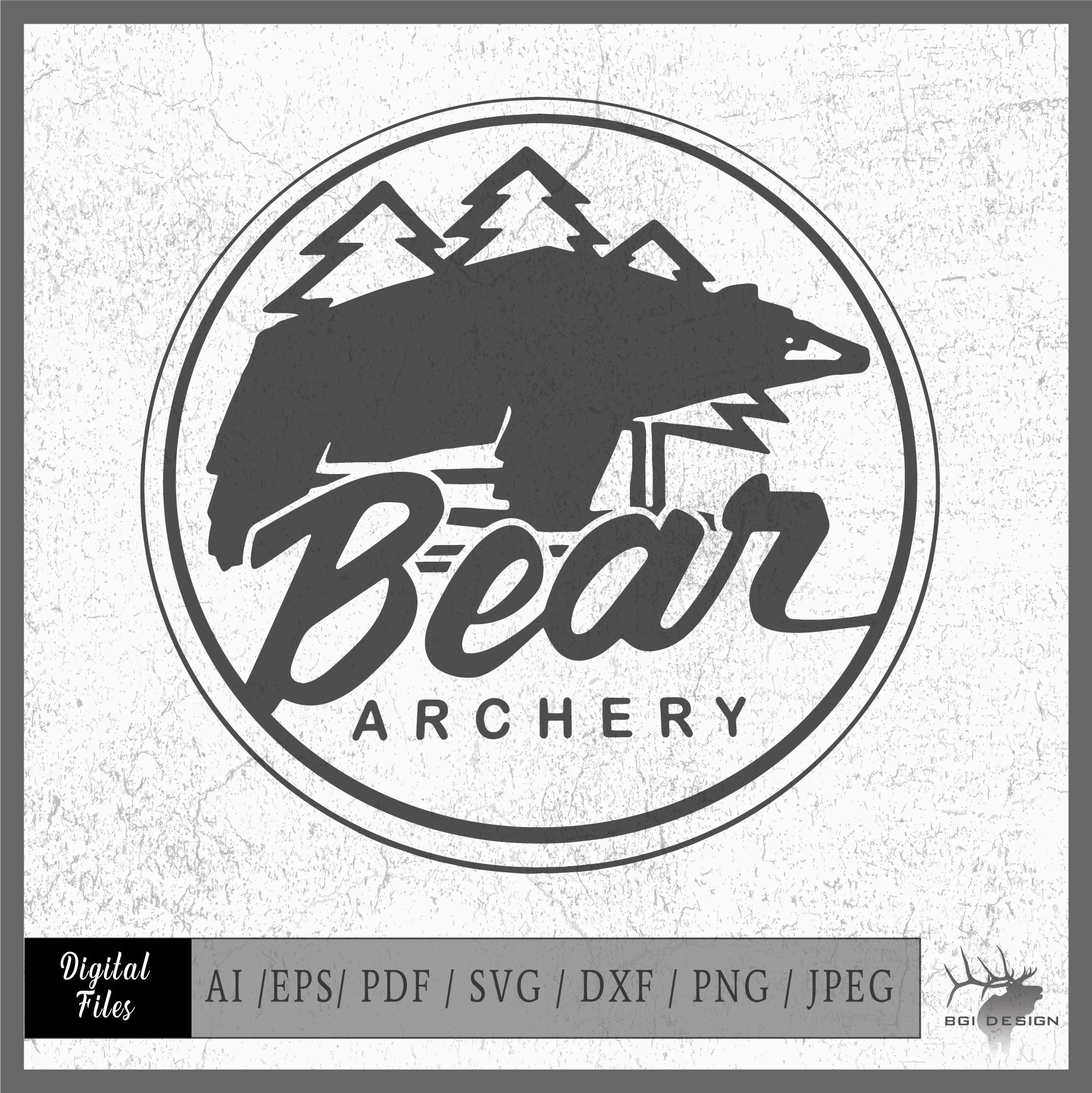 Vintage Bear Archery Logo