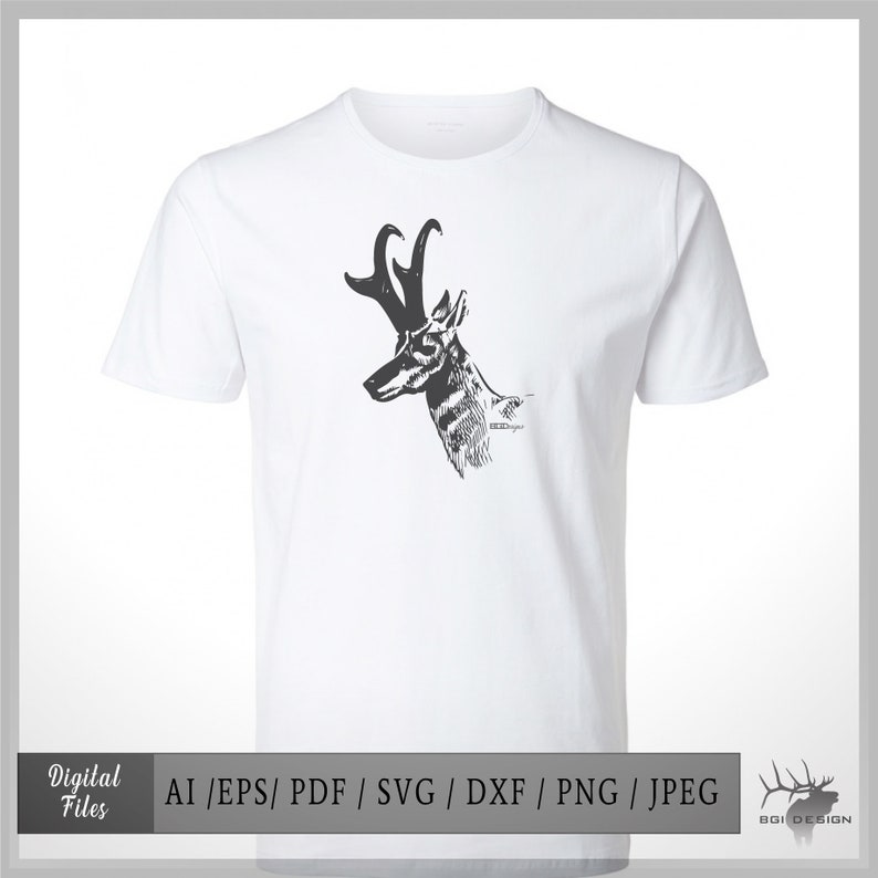 Pronghorn 9 Vector Eps / Ai / Svg / Png Antelope Buck - Etsy