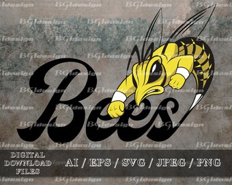 Bees BW Vector Files .ai / .eps / Pdf / Svg / Jpeg / Png Bees - Etsy