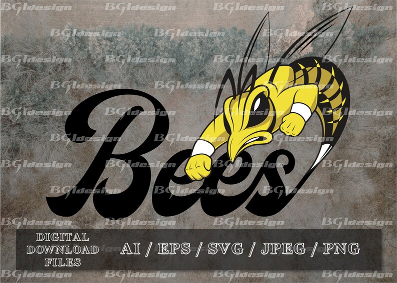 Bees Vector Files .ai / .eps / Pdf / Svg / Jpeg / Png Bees - Etsy