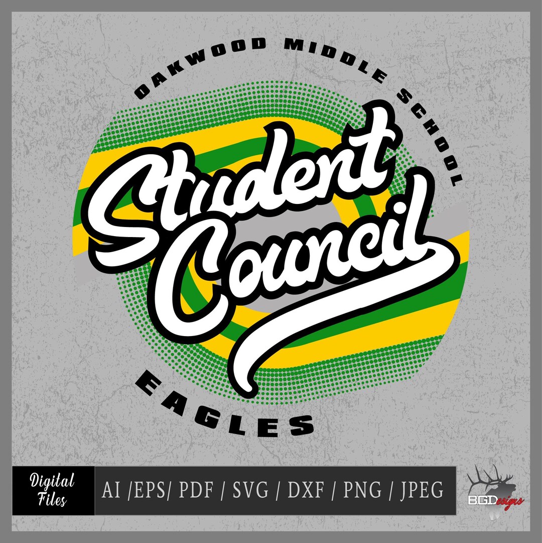 Oakwood Middle School Student Council Vector Files .ai / .eps / Pdf ...