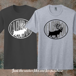 Caribou 2 Vector Eps / Ai / Svg / Png Reindeer Silhouette - Etsy