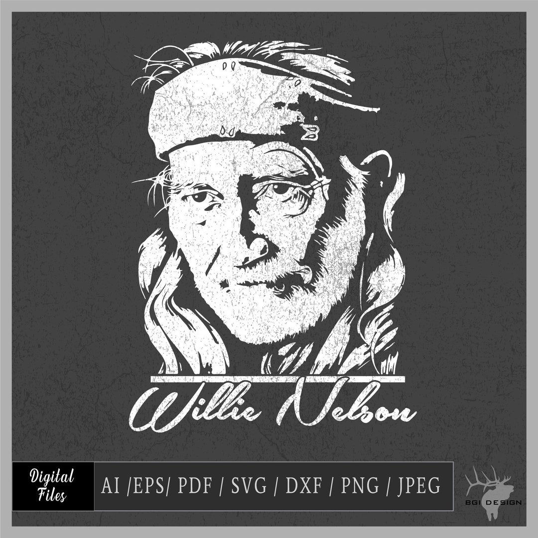 Willie Nelson 2 Vector Eps / Ai / Svg / Png Country Music - Etsy