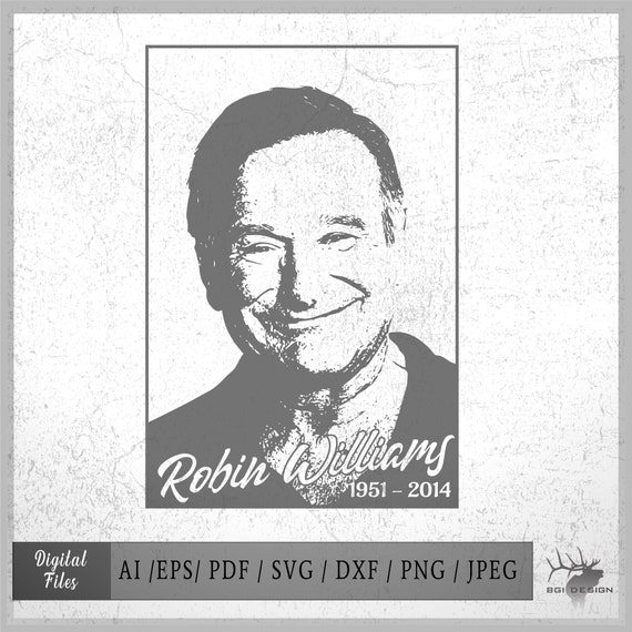Robin Williams 1 Vector Eps / Ai / Svg / Png / Jpeg Mork - Etsy