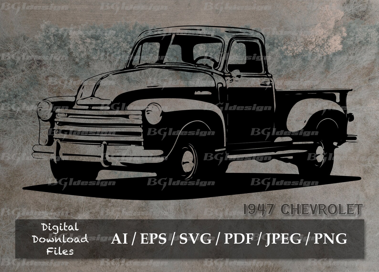 1947 Chevy Pickup Vector Eps / Ai / Svg / Png Pickup Classic - Etsy