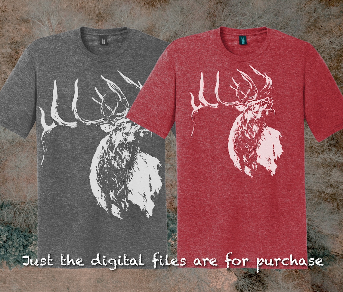 Bugling Elk 2 Vector Eps / Ai / Svg / Png Bull Elk - Etsy