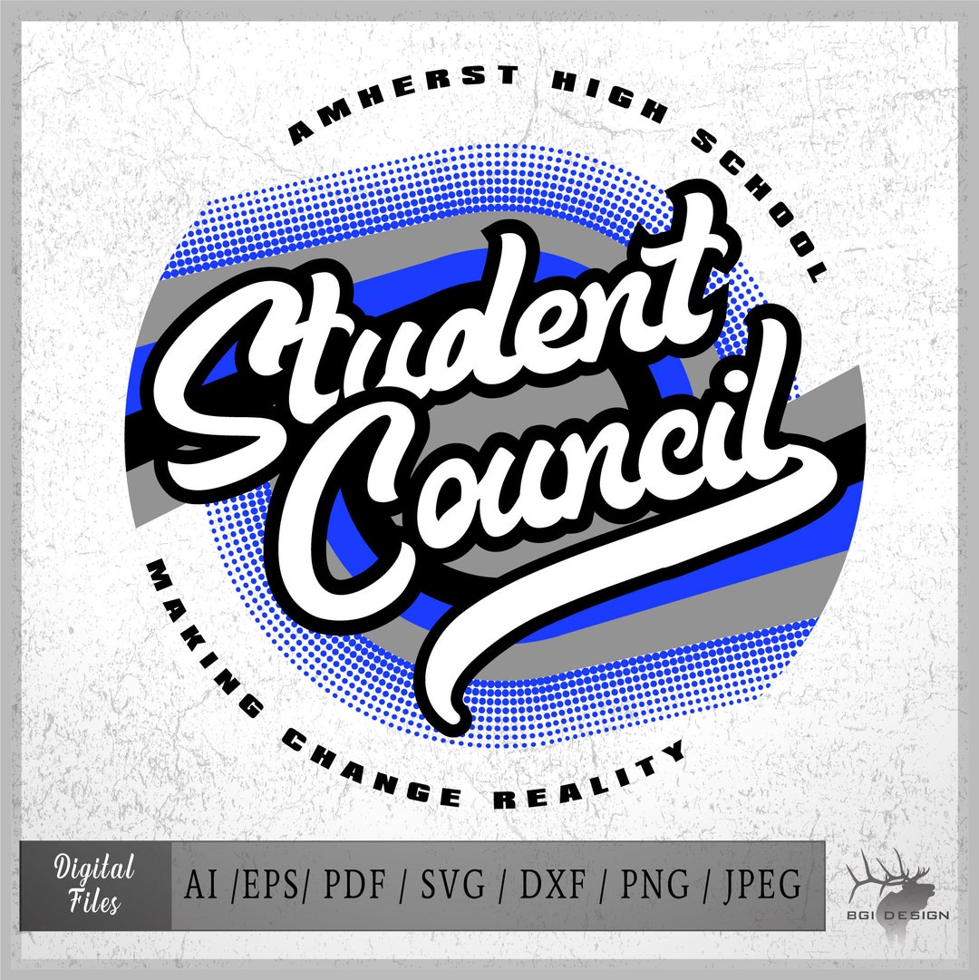 Student Council Blue Editable Vector Files .ai / .eps / Pdf / Dxf / Svg ...