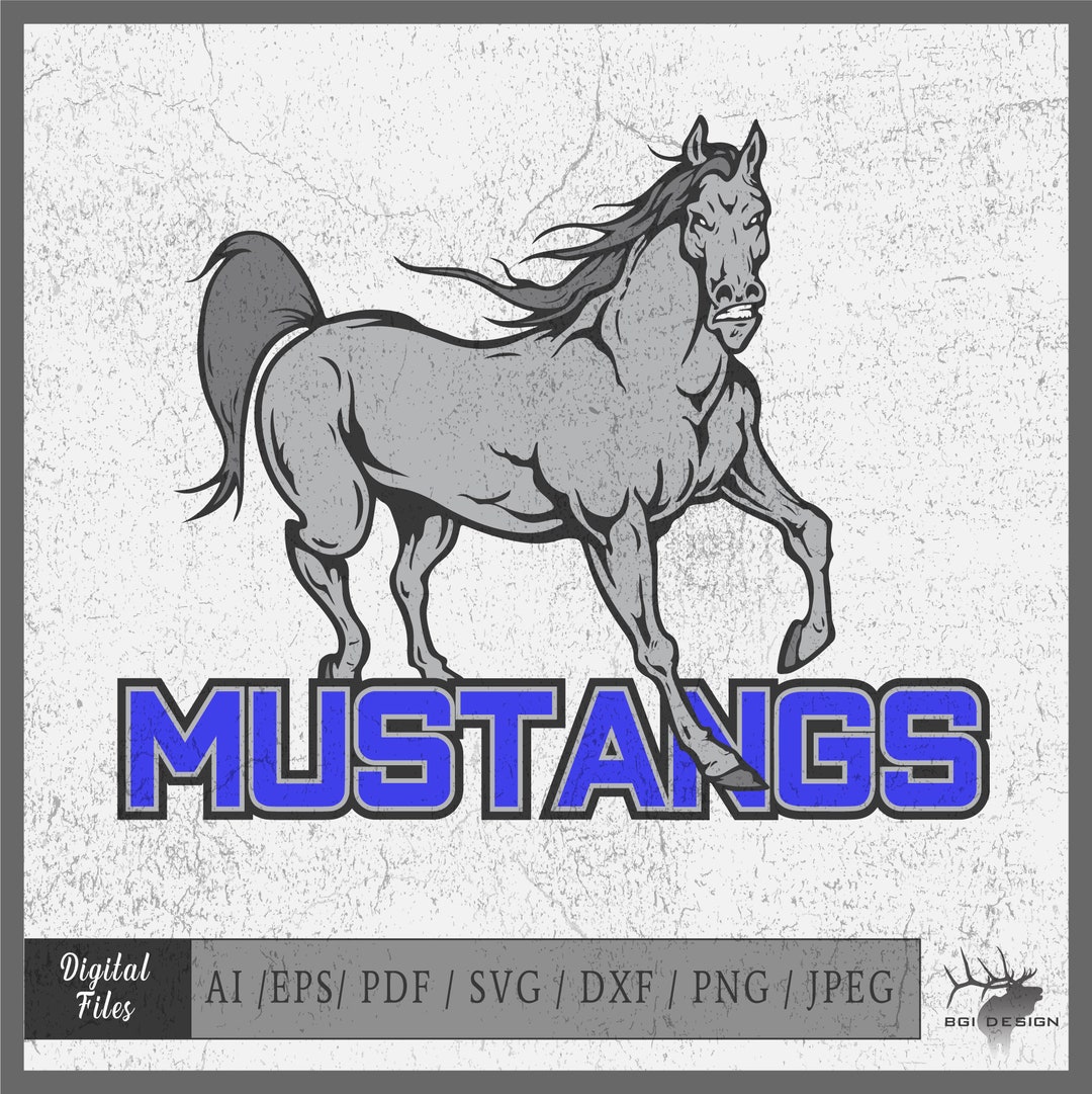 Mustangs 3 Vector Files .ai / .eps / Pdf / Dxf / Svg / Jpeg / Png - Etsy