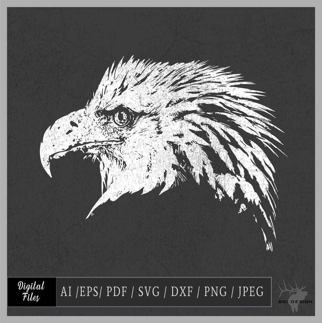 Eagle Vector Eps / Ai / Svg / Png / Jpeg Eagle Head, Bald Eagle, USA - Etsy