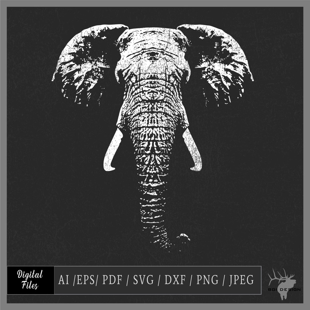 Elephant 2 Vector Eps / Ai / Svg / Png / Jpeg Africa Wildlife - Etsy