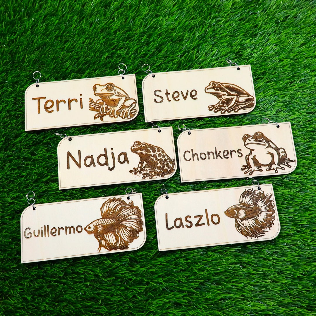 Custom Pet Plaque, Cage Identification, Dog House, Cat, Hamster, Bird ...