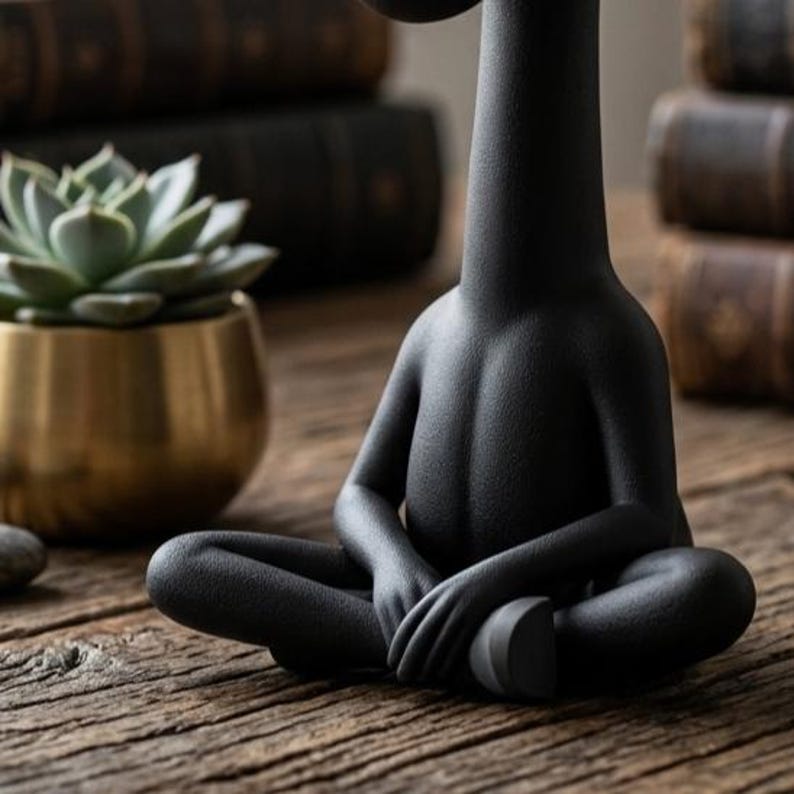 Grumpy Giraffe Statue Funny Animal Decor, Sculpted Giraffe Figurine ...