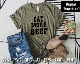 Eat More Beef Svg - Etsy