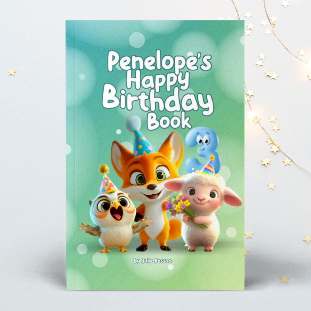 Personalized Birthday Book, My Happy Birthday Book, Kids Birthday Book ...