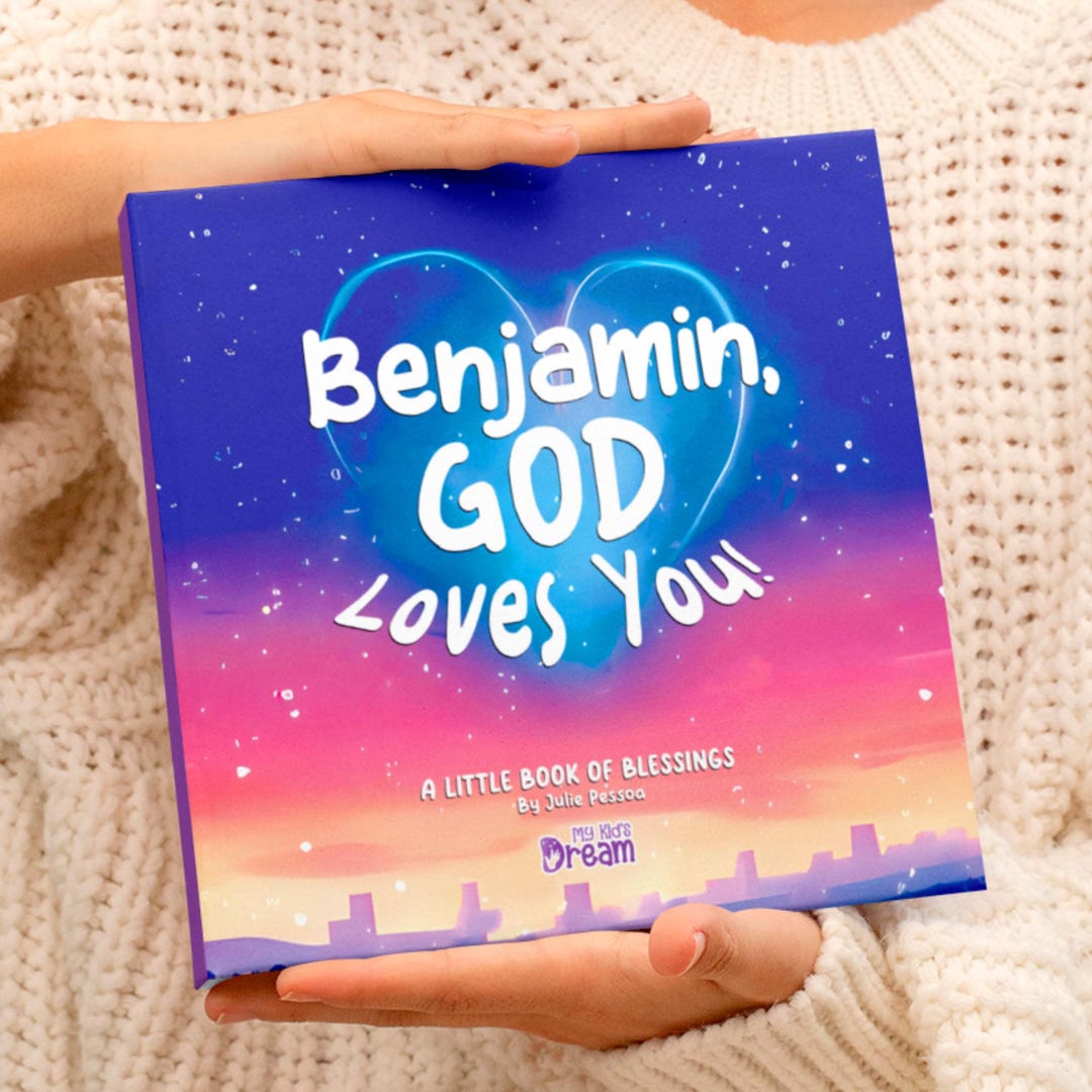 Personalized Children's Book, Baptism Gift, God Loves You, Custom Name ...