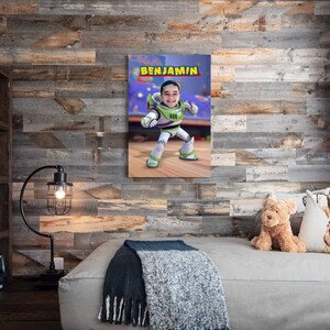 Personalized Buzz Lightyear Canvas, Buzz Gift, Custom Buzz Portrait ...