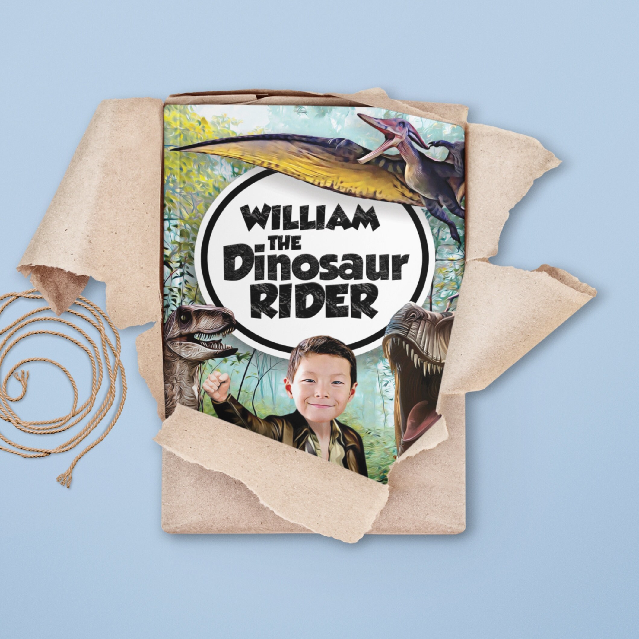Personalized Children's Book the Dinosaur Rider Custom - Etsy