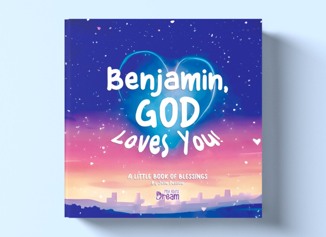 Personalized Children's Book, Baptism Gift, God Loves You, Custom Name ...