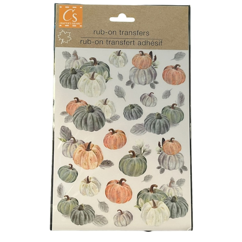 Crafters Square Rub on Transfers for Fall Crafting. Autumn Pumpkins! - Etsy