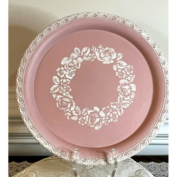 Painted Silver Tray - Etsy