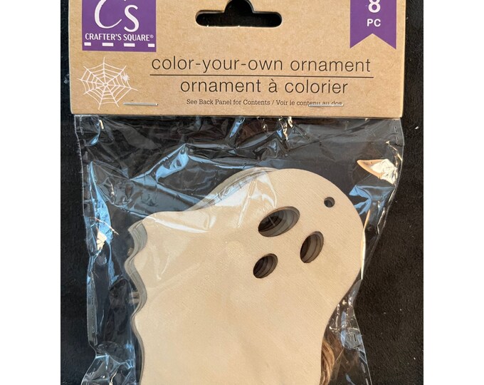 Halloween Ghost Wood Cutouts With Jute Hangers for Crafting - Etsy