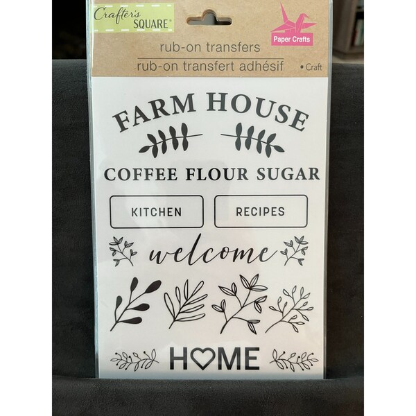 Rub on Transfers Farmhouse - Etsy
