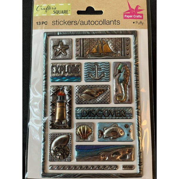 Silver Square Stickers - Etsy