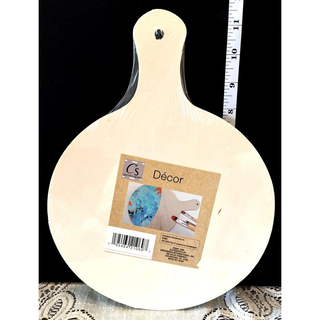 Crafters Square, Unfinished, Wood Paddle, Crafting, Painting, Decoupage ...