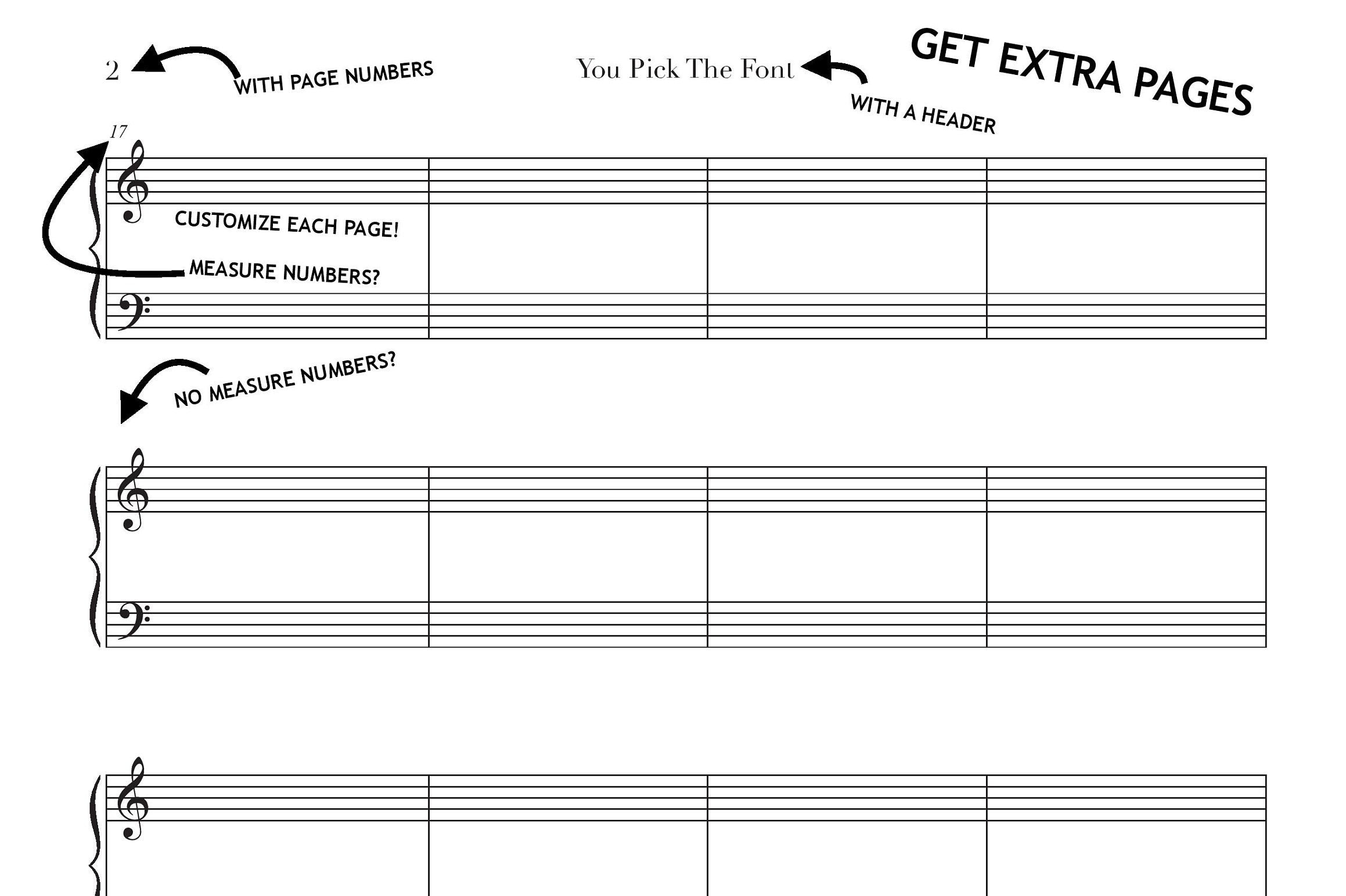 Custom Personalized Music Staff Paper - Etsy