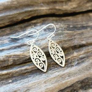 New Zealand Maori Koru Fern Design, Small Earrings, Intricate Detail ...