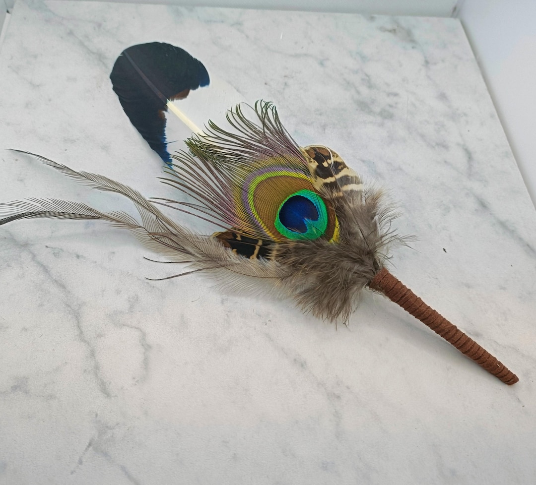 Large Eagle Feather Wand With Big Handle. - Etsy