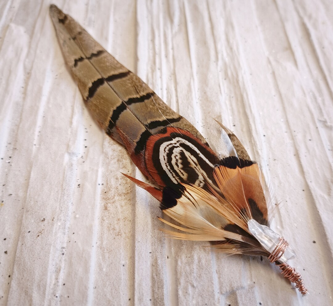 Spiritual Ceremonial Feather Wand From New Zealand, Using Ethical ...
