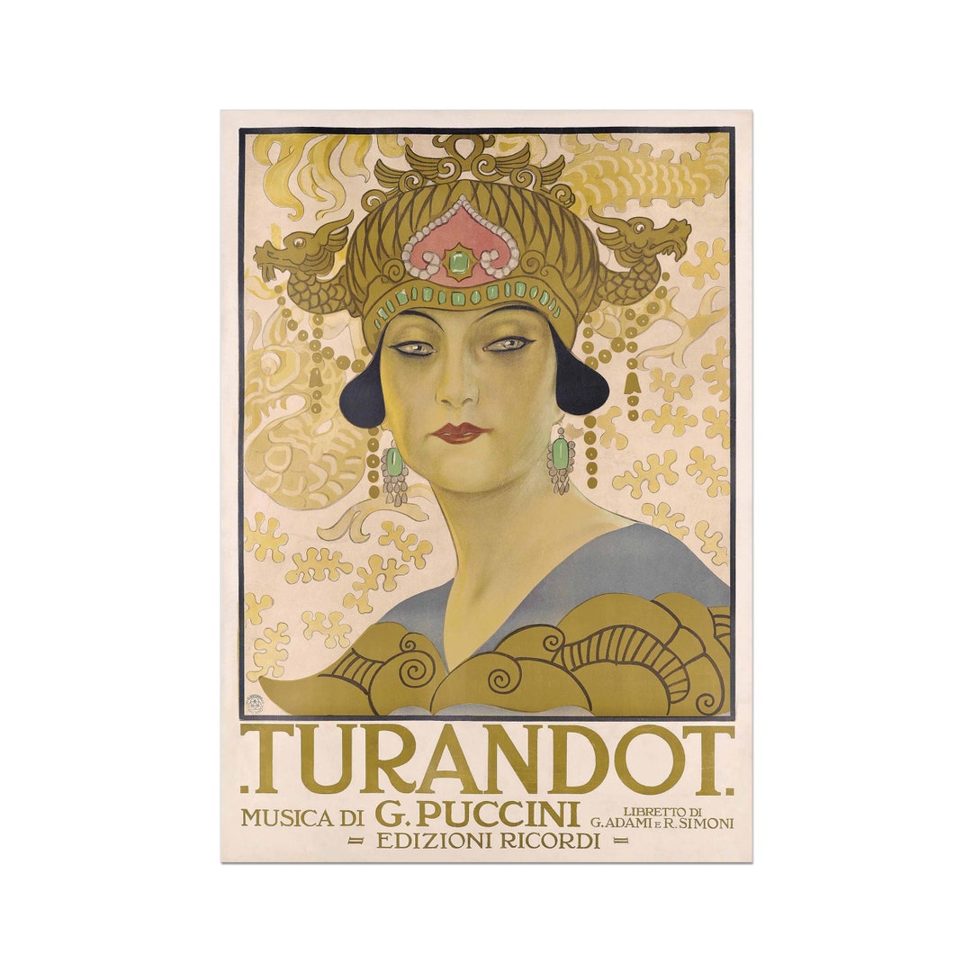 Turandot Poster, Opera Print, Art Nouveau Print, Pucinni Affiche - Etsy