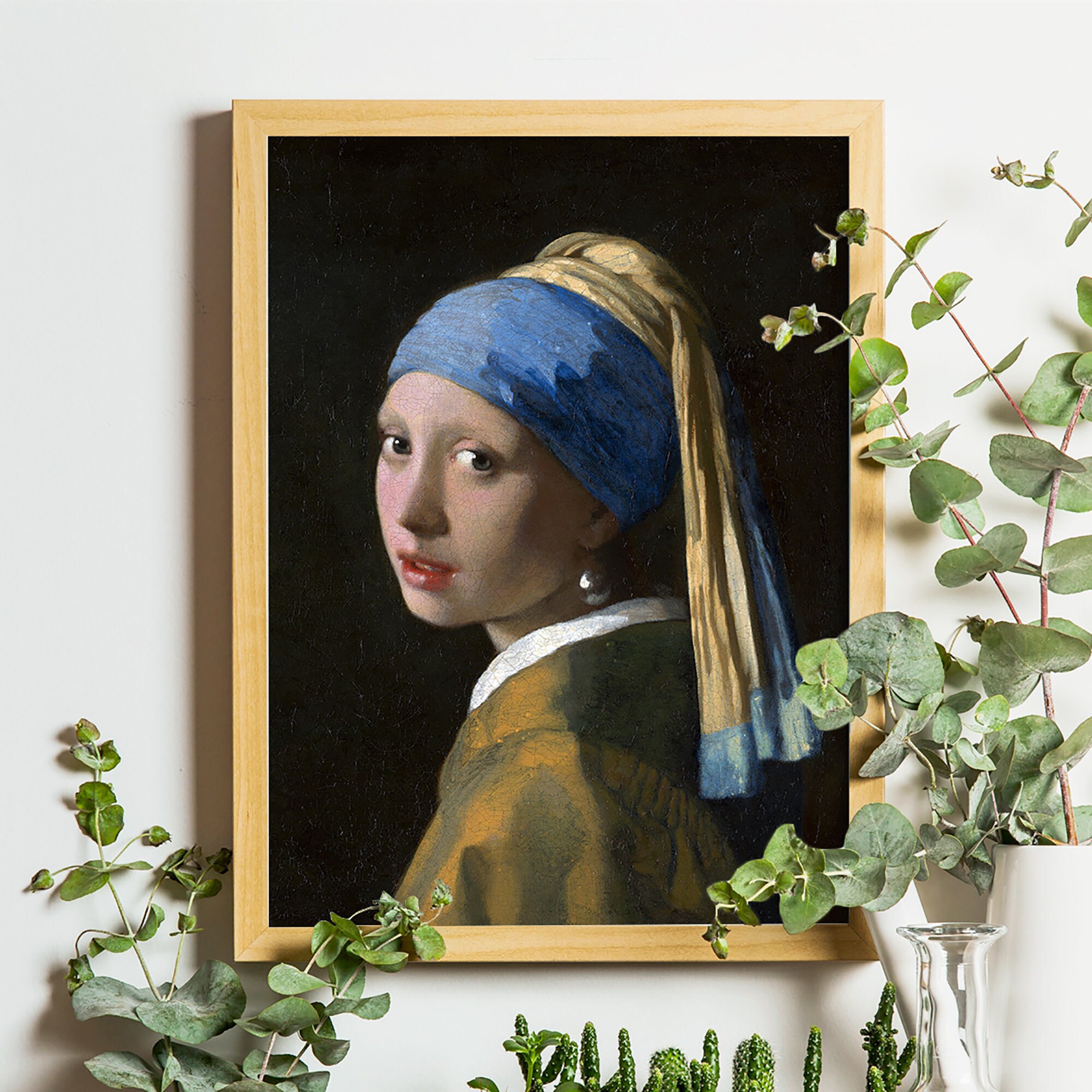 Girl With a Pearl Earring Poster Vermeer Print Dutch Art - Etsy