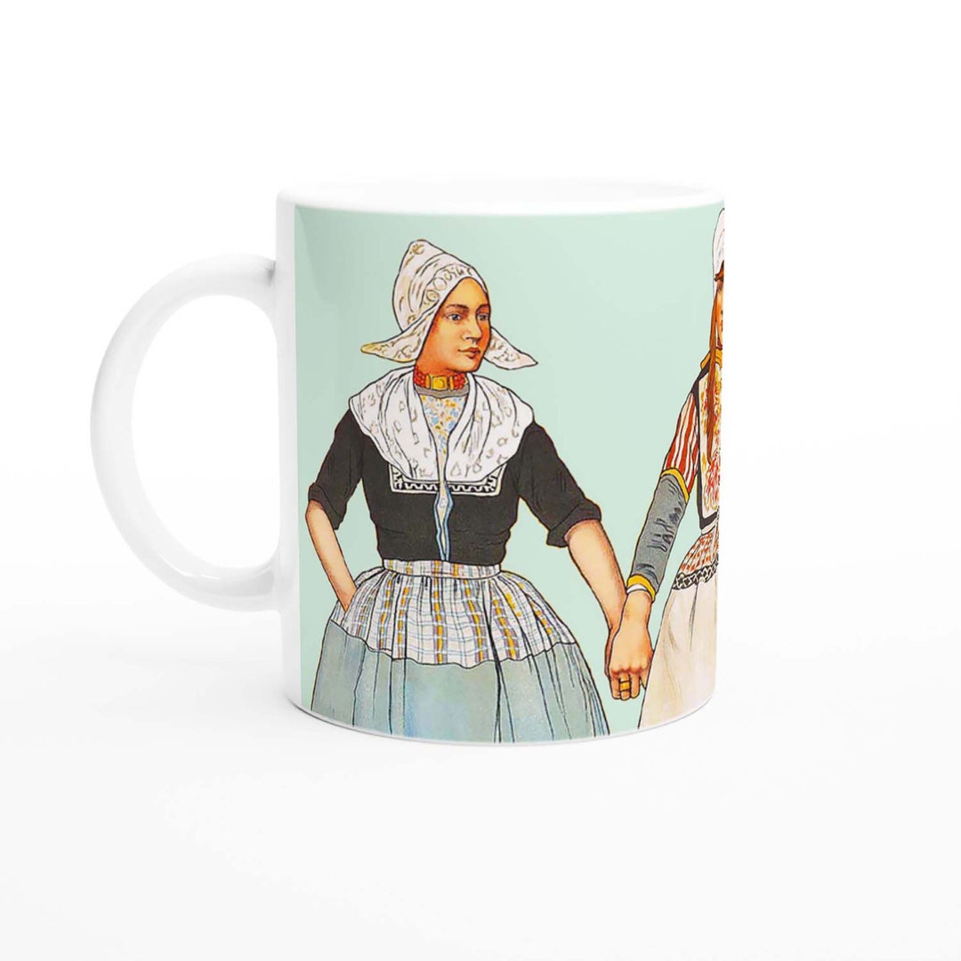 Dutch Mug, Souvenir From the Netherlands, Volendam Cup, Traditional ...