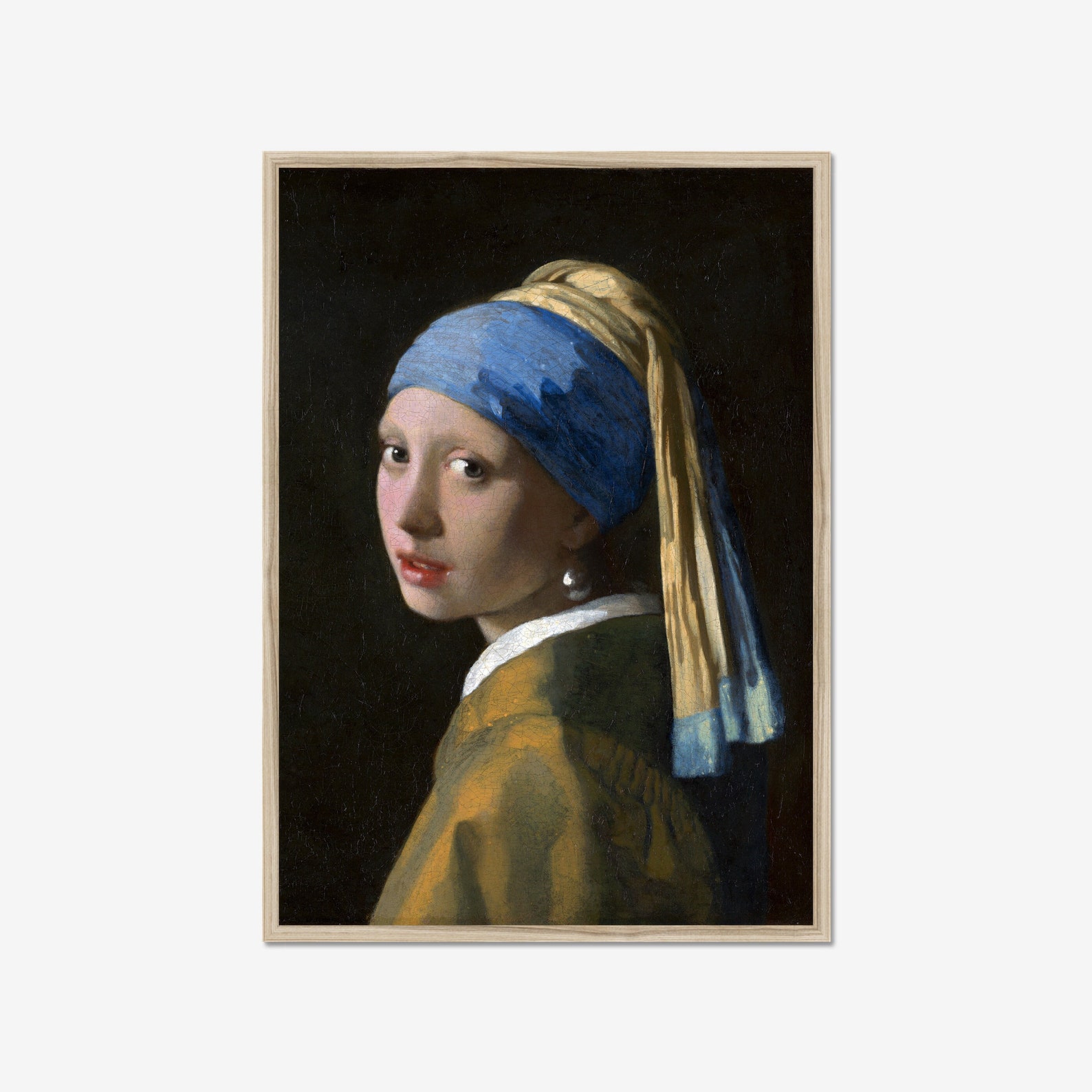 Girl With a Pearl Earring Poster Vermeer Print Dutch Art - Etsy