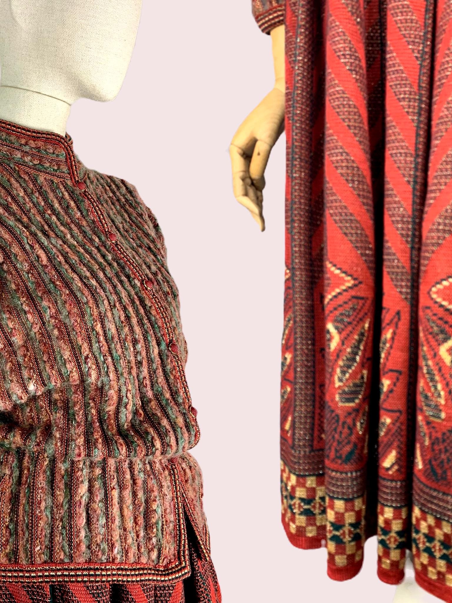 Bill Gibb 80s Knitted Skirt Set/ Collectable Designer Suit/ Bill Gibb ...