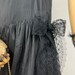 Christina Abbott 50s Does 20s Silk Flapper Dress/ Vintage Black Silk ...