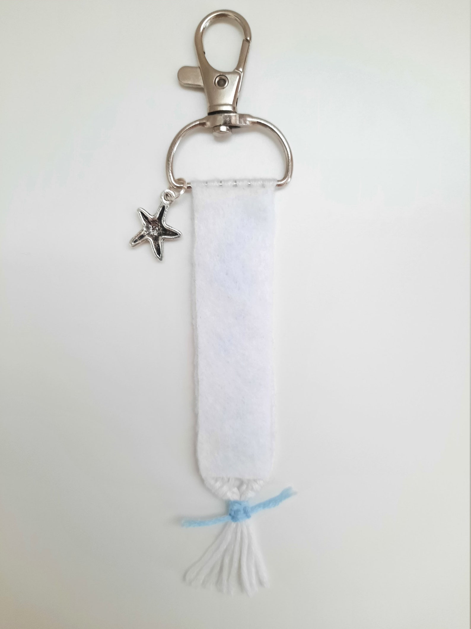 Ocean Wave Keychain With Starfish Charm, Preppy Aesthetic Pura Vida ...