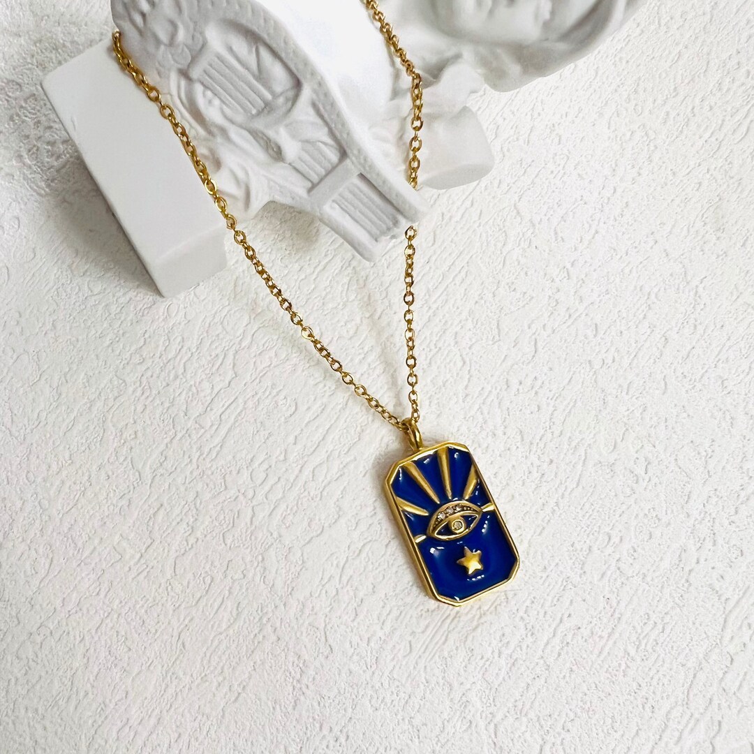 Third Eye Necklace Waterproof Necklace Evil Eye Necklace - Etsy