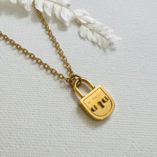 Padlock Necklace - Etsy
