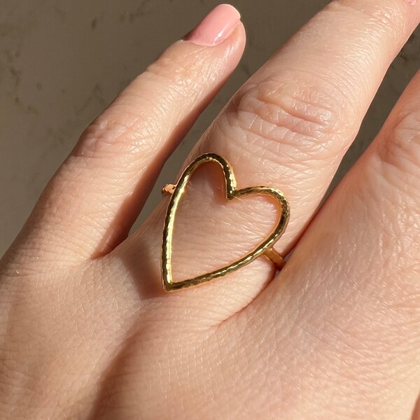 Heart Shape Rings - Etsy