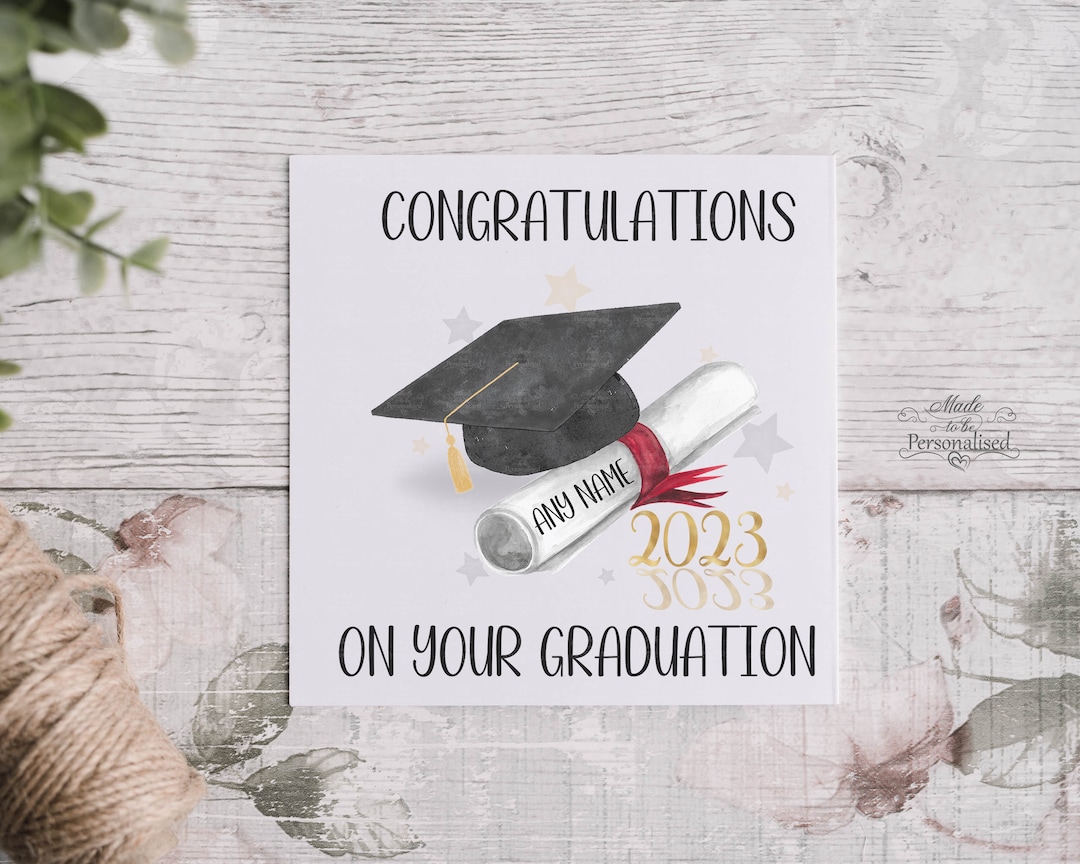 Carte de graduation carte de graduation personnalisée - Etsy France