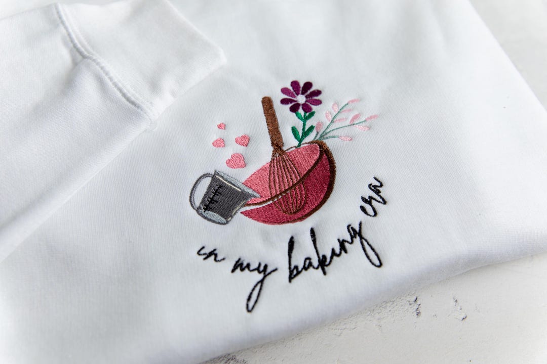 In My Baking Era Sweatshirt, Embroidered Jumper, Bake Lover Gift, Cake ...